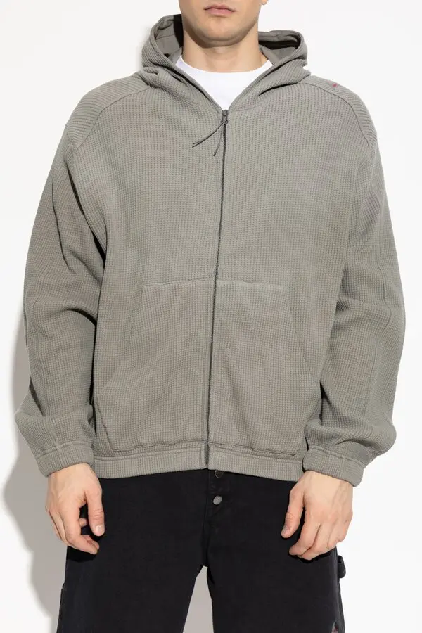 ROA Hooded Zip Up Sweatshirt - Grey