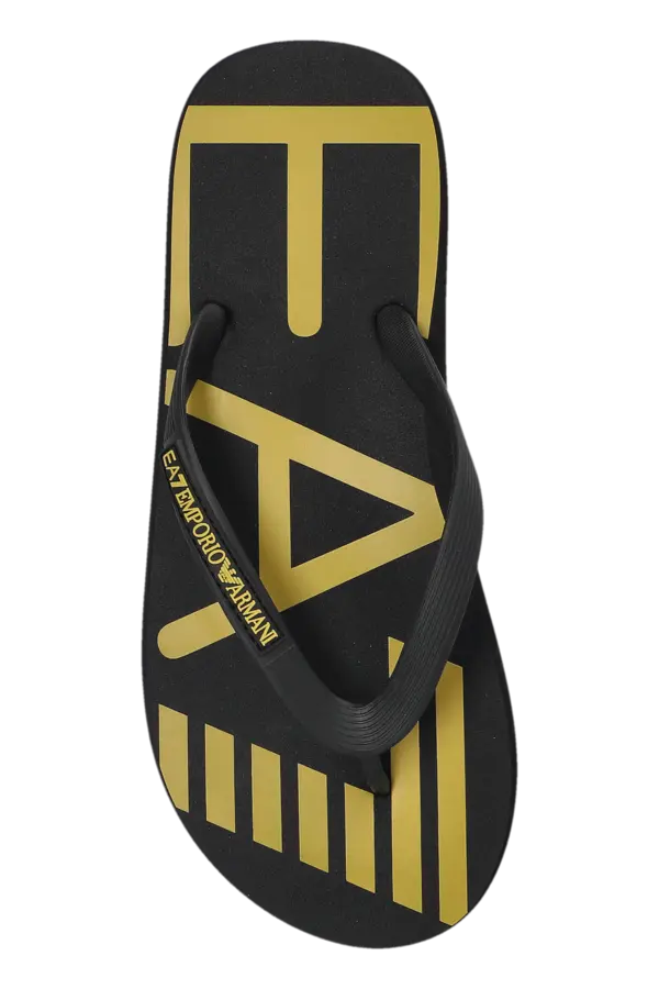EA7 Rubber Flip-flops With Logo