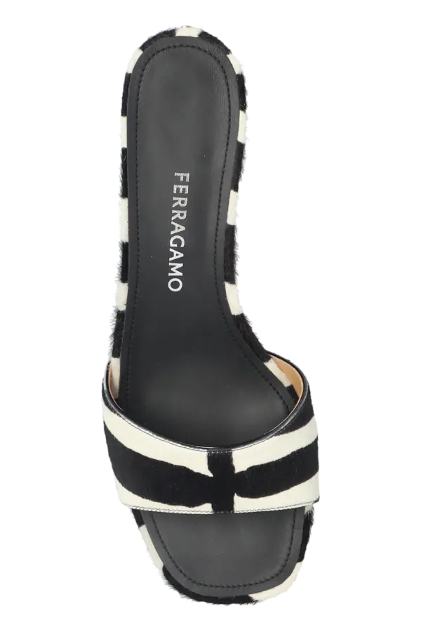 FERRAGAMO Heeled Mules - Black