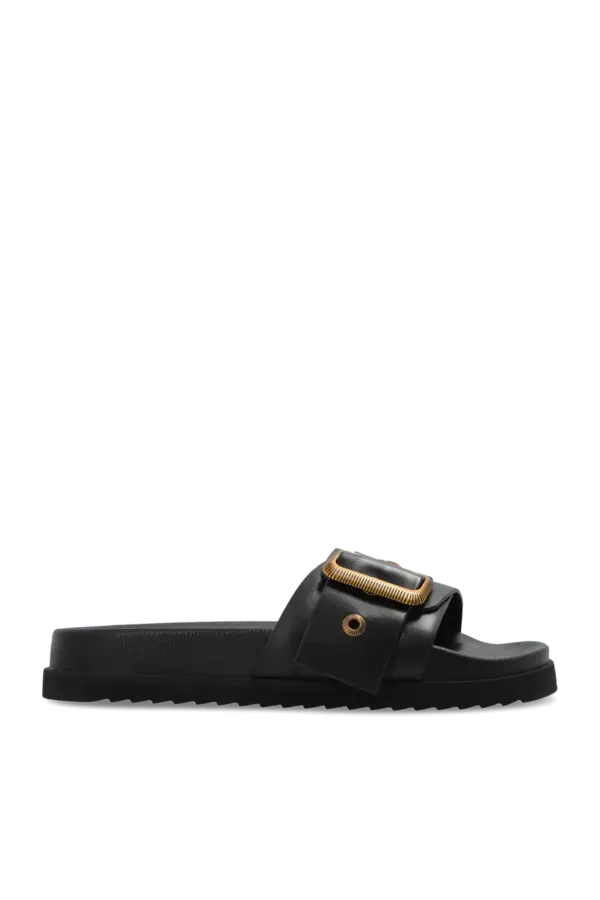 ALLSAINTS Ellie Leather Slides - Black