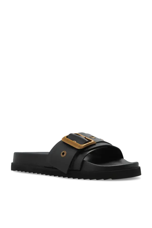 ALLSAINTS Ellie Leather Slides - Black