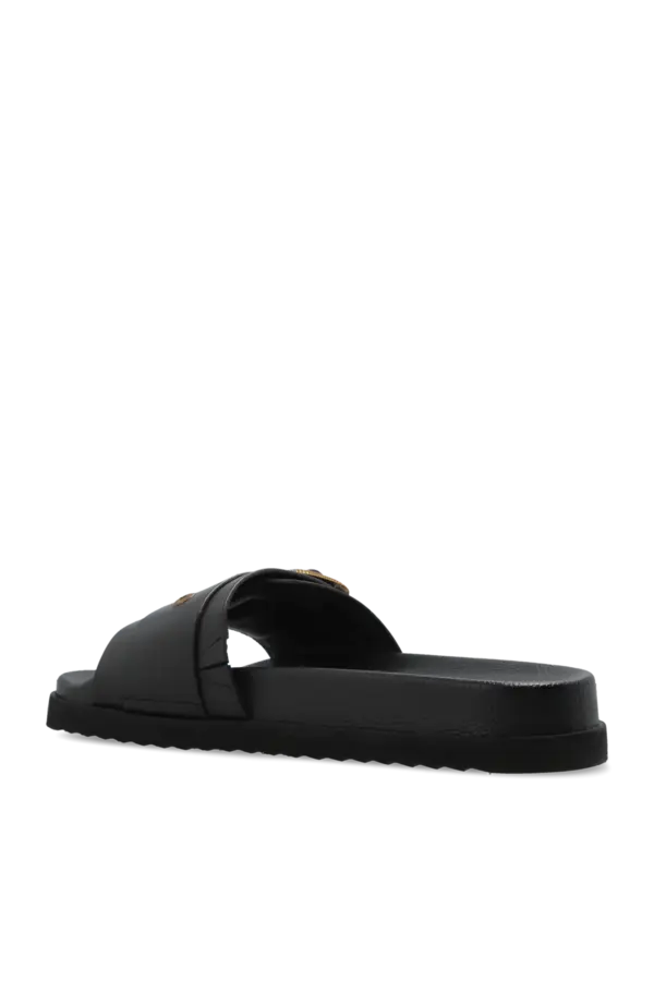 ALLSAINTS Ellie Leather Slides - Black