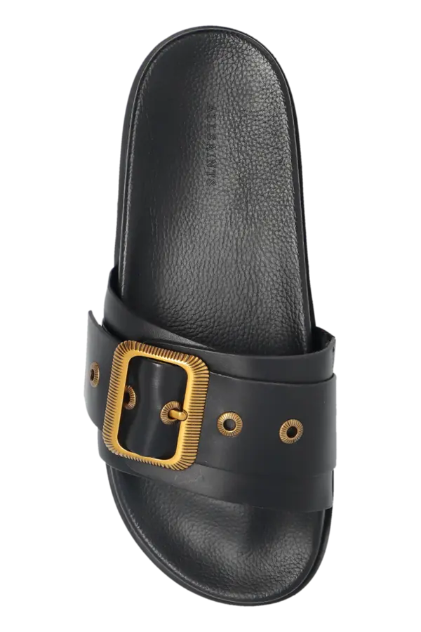 ALLSAINTS Ellie Leather Slides - Black
