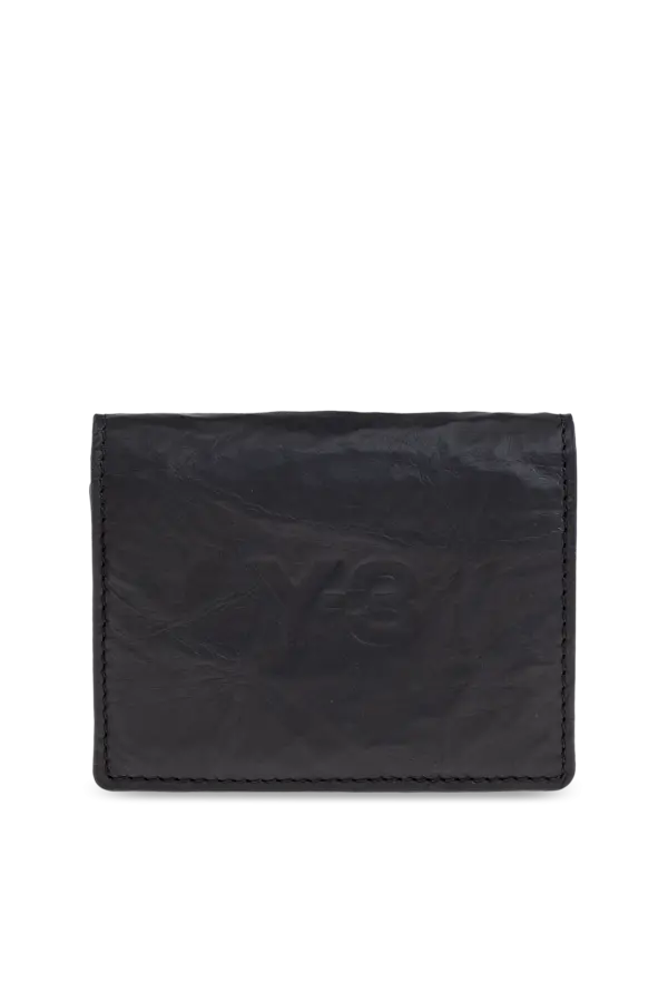 Y3 Leather Card Holder - Black