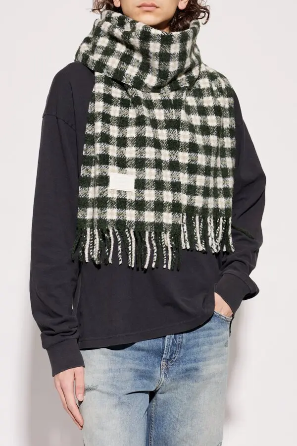 Acne Studios Scarf With A Check Pattern