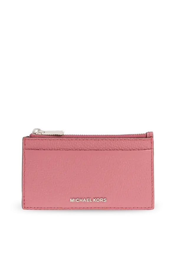 Michael Kors Leather Card Holder - Pink