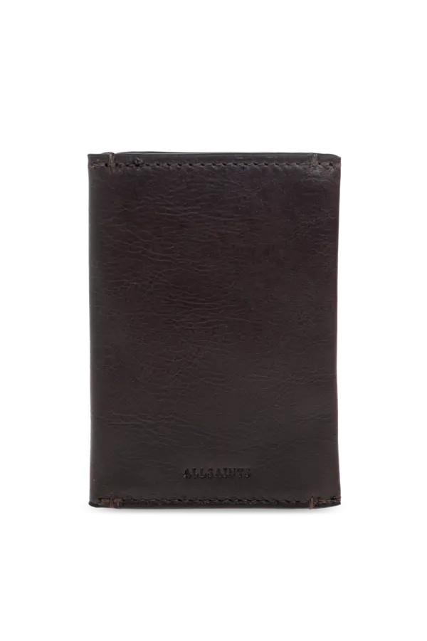 ALLSAINTS Foldable Card Case ‘bifold - Brown