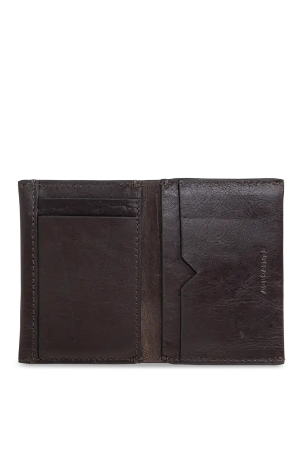 ALLSAINTS Foldable Card Case ‘bifold - Brown