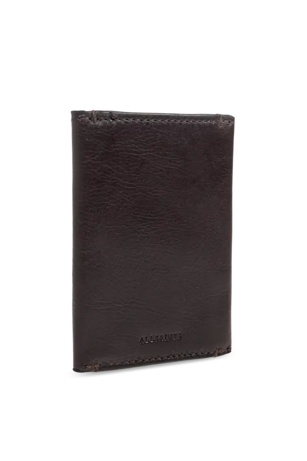ALLSAINTS Foldable Card Case ‘bifold - Brown