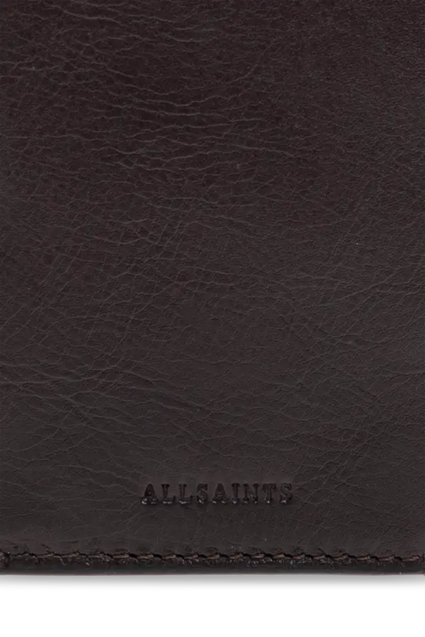 ALLSAINTS Foldable Card Case ‘bifold - Brown