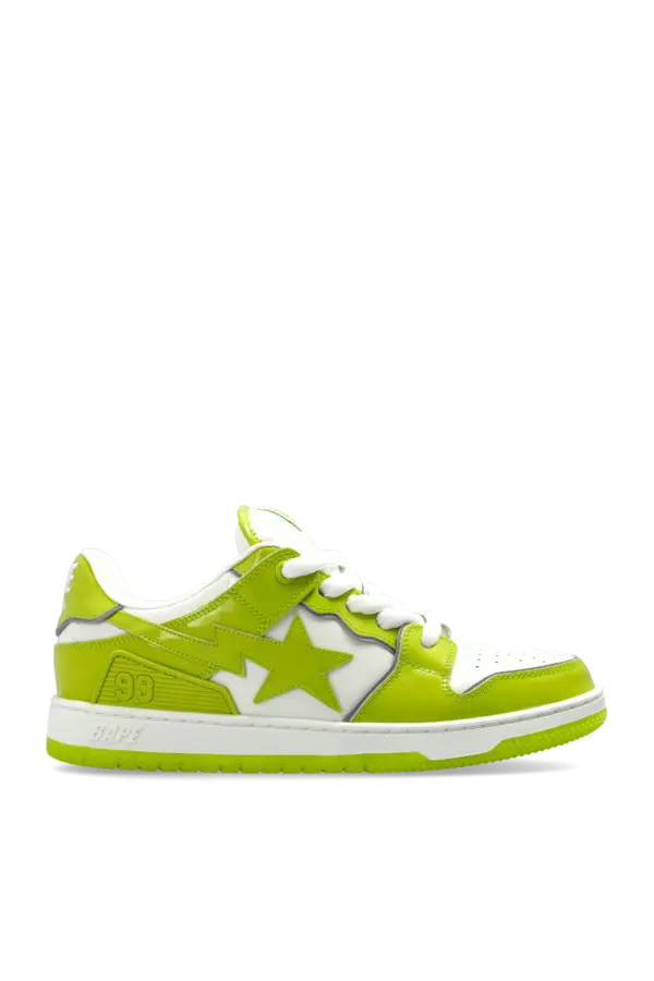 A BATHING APE Logo Sports Shoes - Green