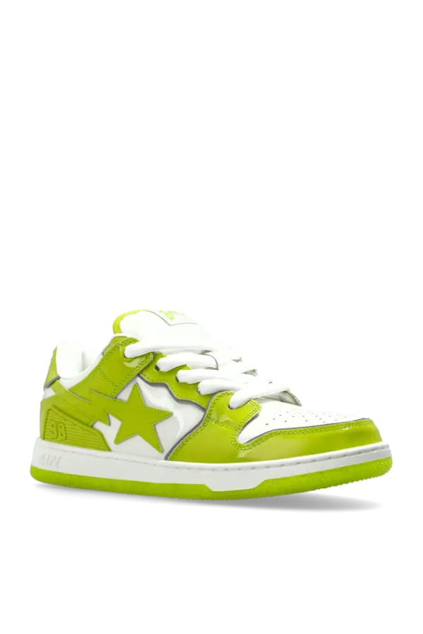 A BATHING APE Logo Sports Shoes - Green