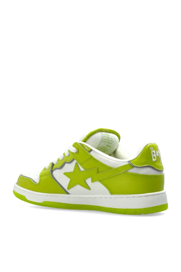 A BATHING APE Logo Sports Shoes - Green