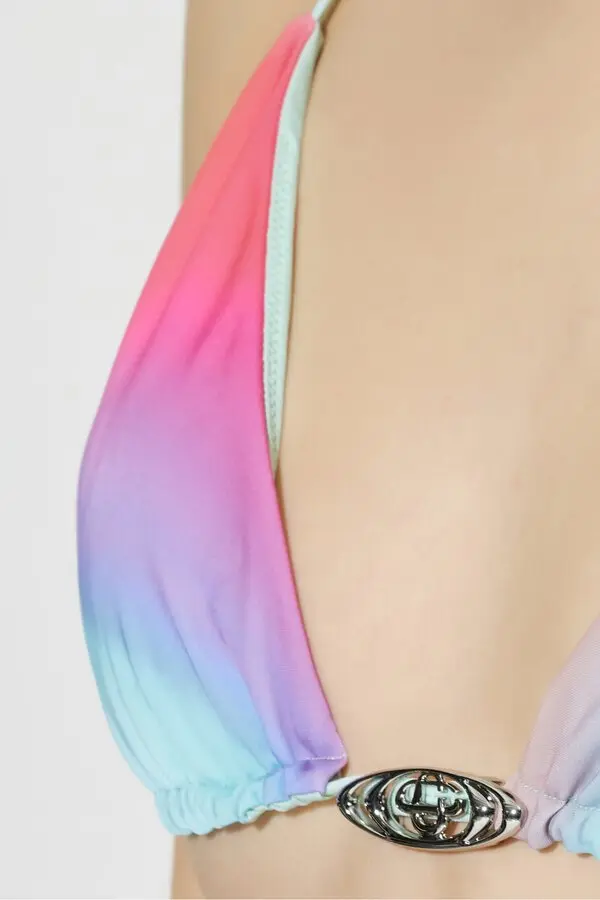 Casablanca Triangle Bikini Top - Multicolour