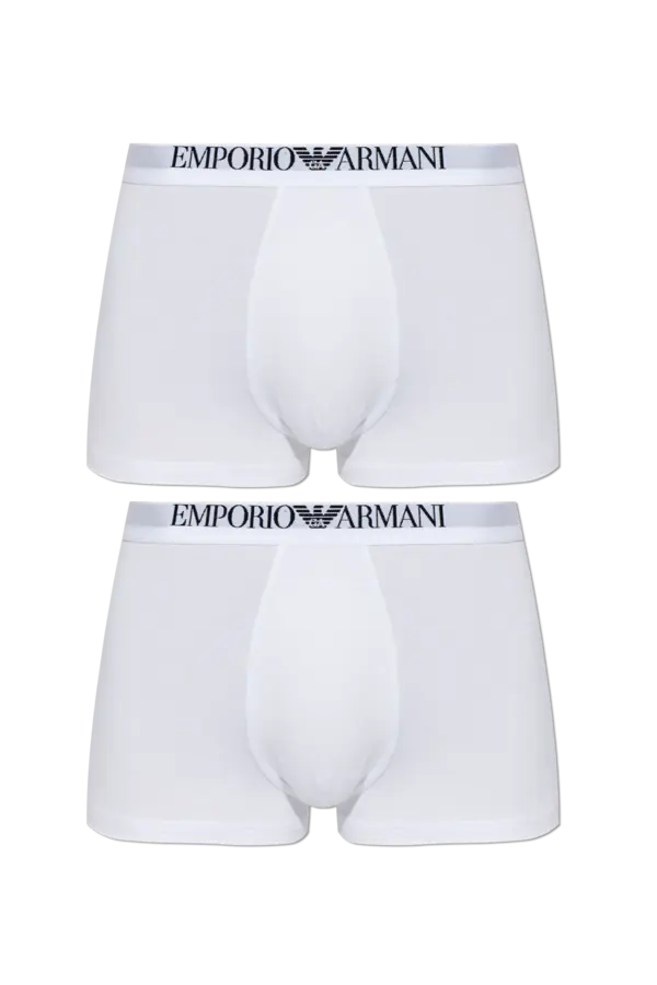 Emporio Armani 2-pack Of Boxers - White
