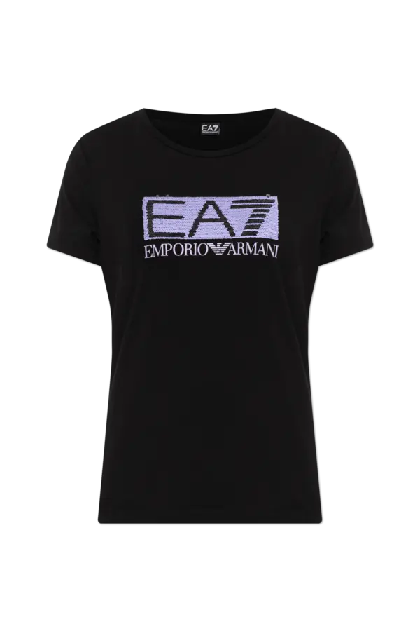 EA7 T-shirt With Logo - Black