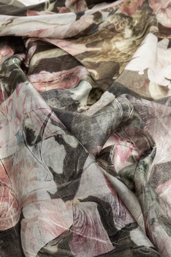 MAISON MARGIELA Silk Scarf With Logo
