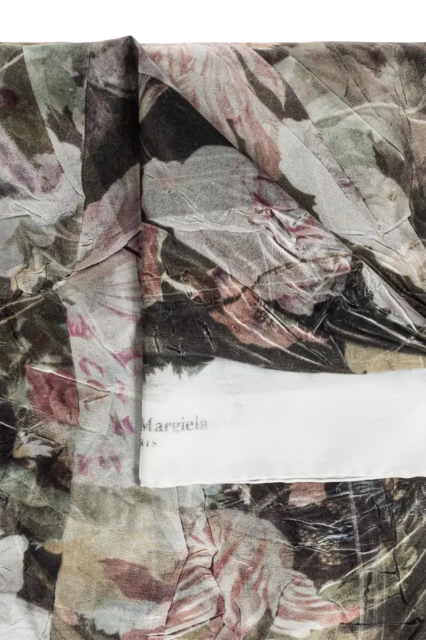 MAISON MARGIELA Silk Scarf With Logo