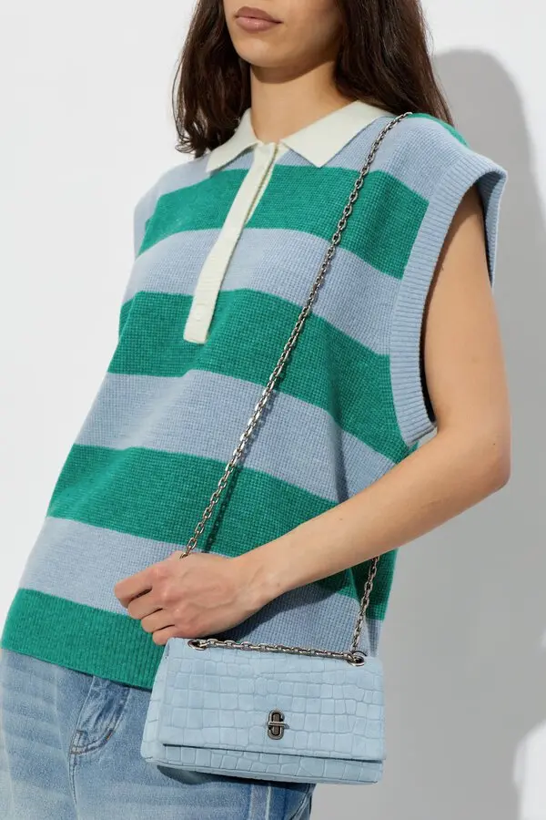 Marc Jacobs Croc Dual Mini Shoulder Bag - Light Blue