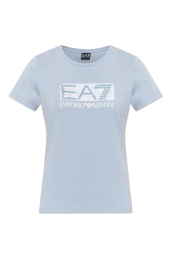 EA7 Logo T-shirt - Blue