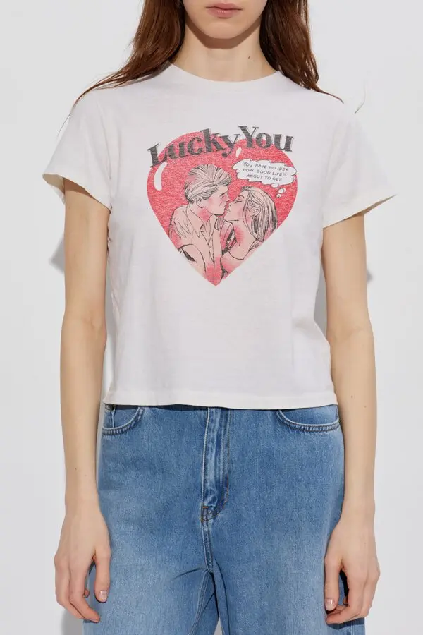 RE/DONE T-shirt With Graphic Print - White