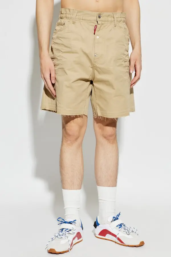 Dsquared2 Raw-hem Shorts - Beige