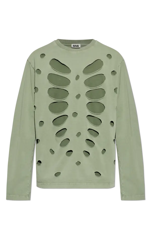 AVAVAV T-shirt With 'vintage' Effect - Green