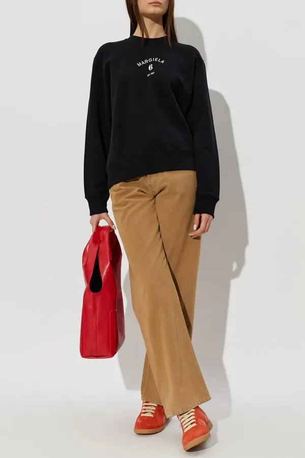 MAISON MARGIELA Logo Sweatshirt - Black
