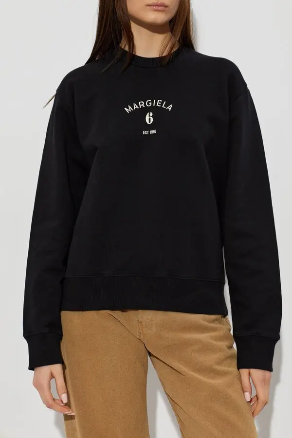 MAISON MARGIELA Logo Sweatshirt - Black