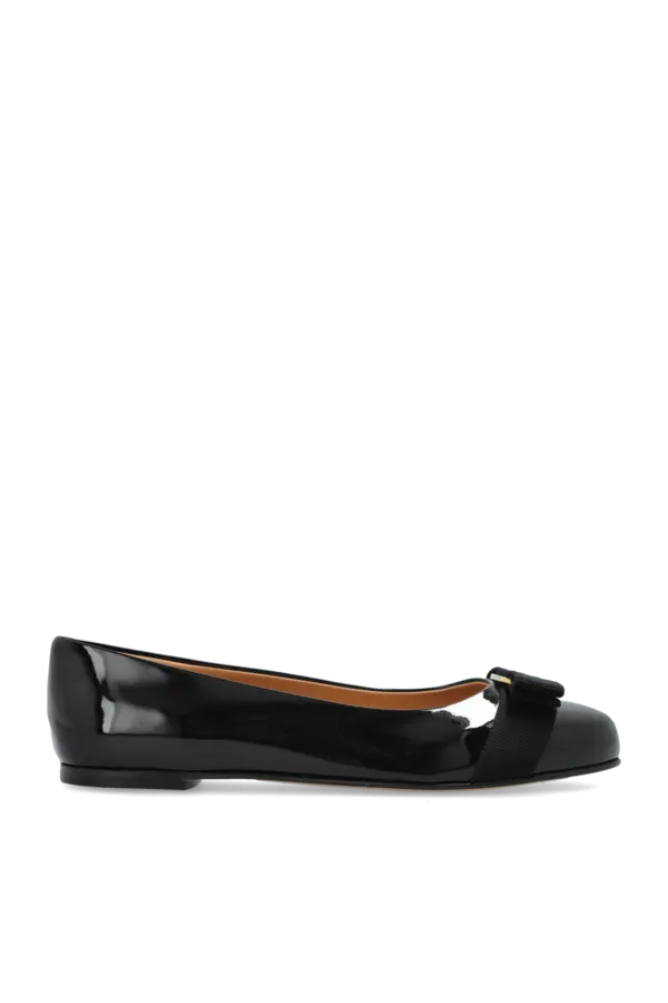 FERRAGAMO Varina Ballerinas - Black