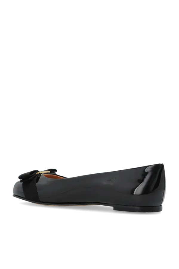 FERRAGAMO Varina Ballerinas - Black
