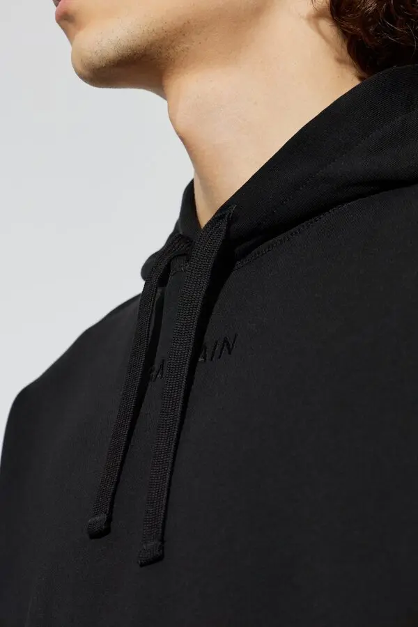 Balmain Hooded Sweatshirt - Black