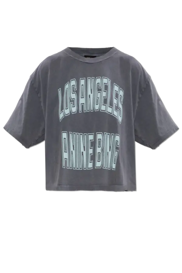 ANINE BING T-shirt With Graphic - Grey