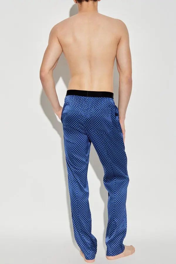 TOM FORD Silk Pajama Bottoms - Navy Blue