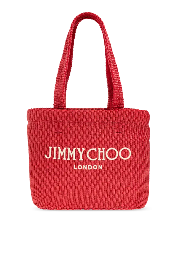 JIMMY CHOO Beach Medium Shoulder Bag - Red