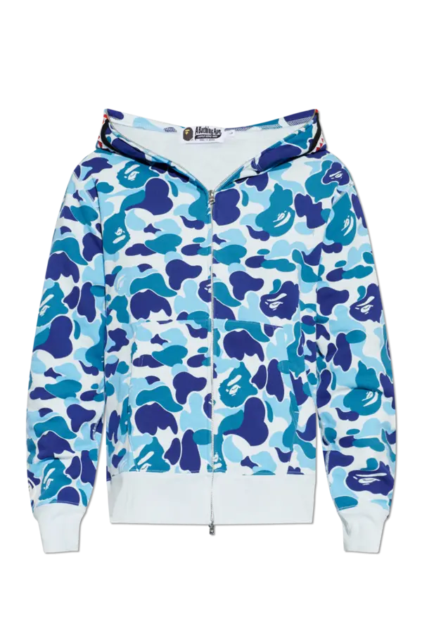 A BATHING APE Zip-up Hooded Sweatshirt - Blue