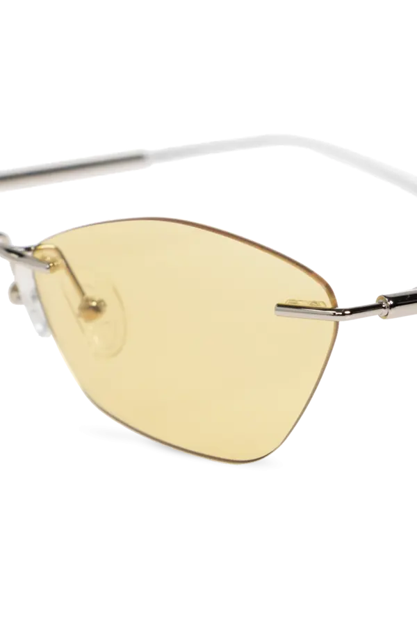 Alexander McQueen Geometric Rimless Sunglasses