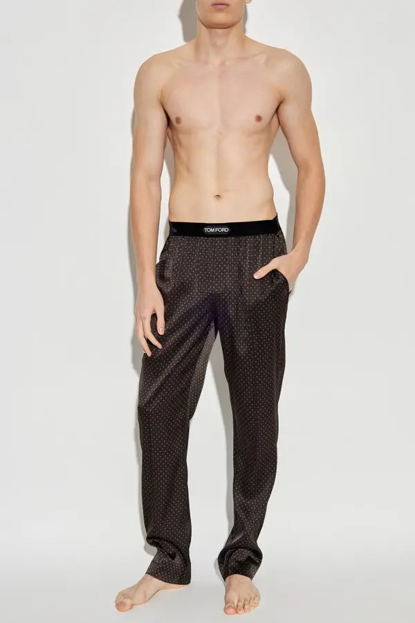TOM FORD Silk Pajama Bottoms - Brown
