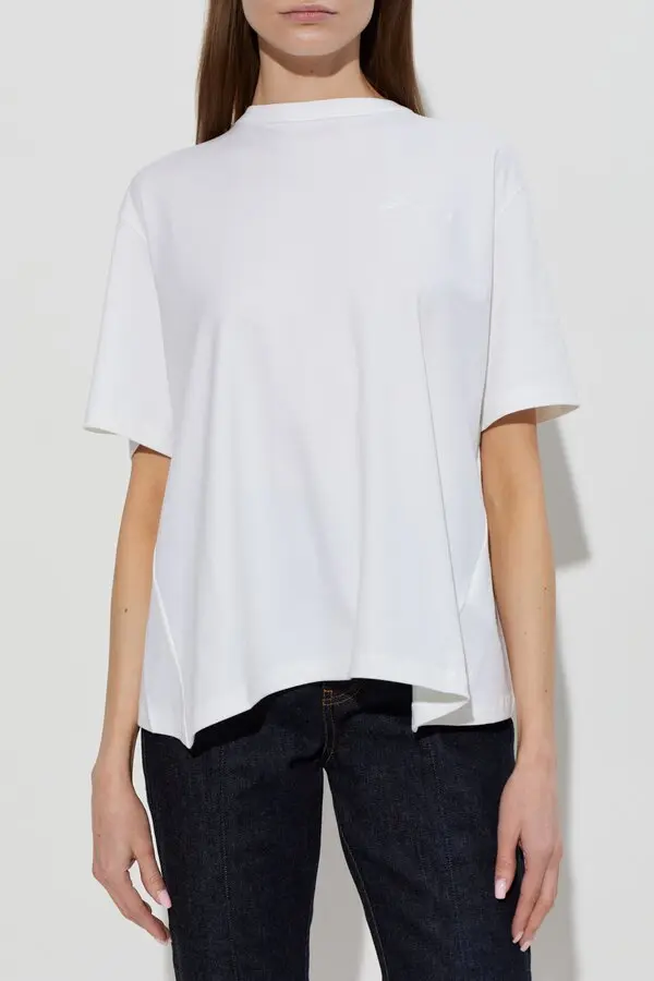 Jacquemus Asymmetric T-shirt - White