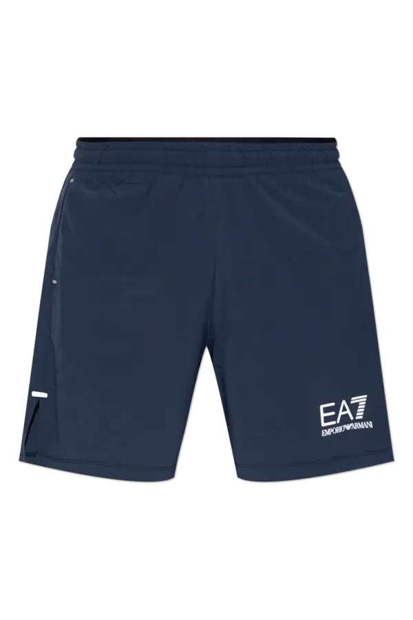 EA7 Logo Shorts - Navy Blue
