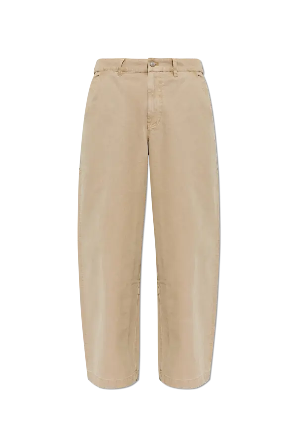 ALLSAINTS Jackson Wide Leg Jeans - Beige