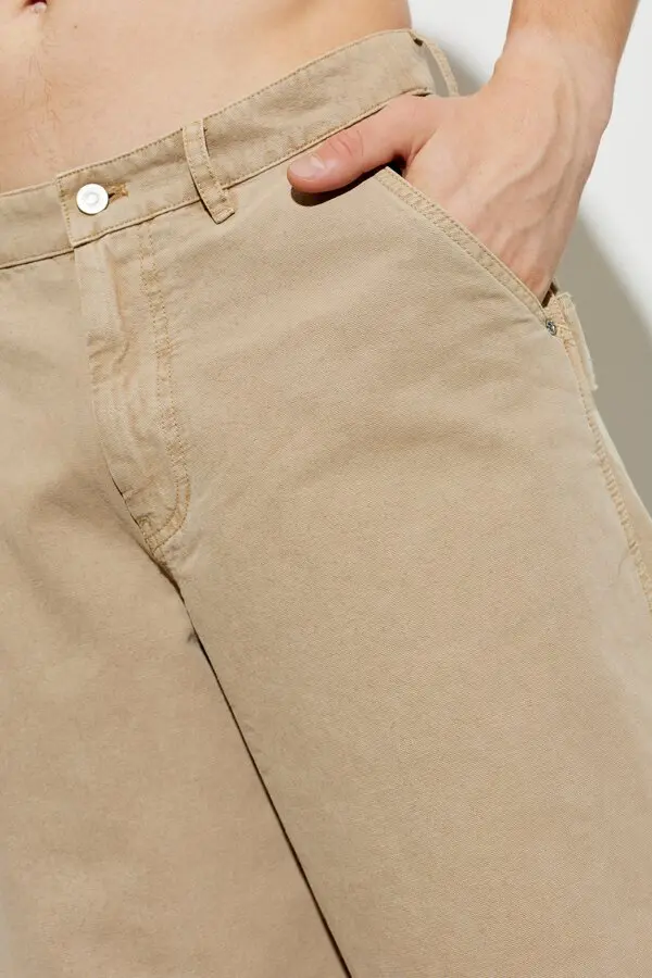 ALLSAINTS Jackson Wide Leg Jeans - Beige