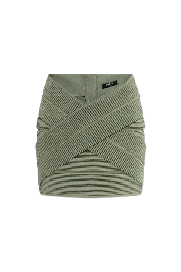 Balmain Mini Skirt - Green