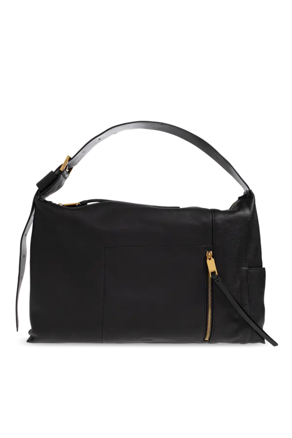 ALLSAINTS Leather Alba Shoulder Bag - Black