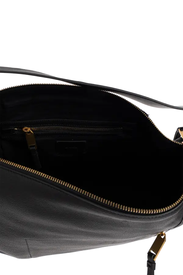 ALLSAINTS Leather Alba Shoulder Bag - Black