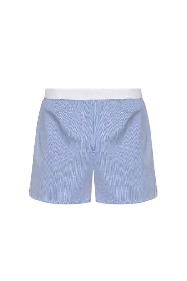 TOM FORD Boxers With A Striped Pattern - Blue
