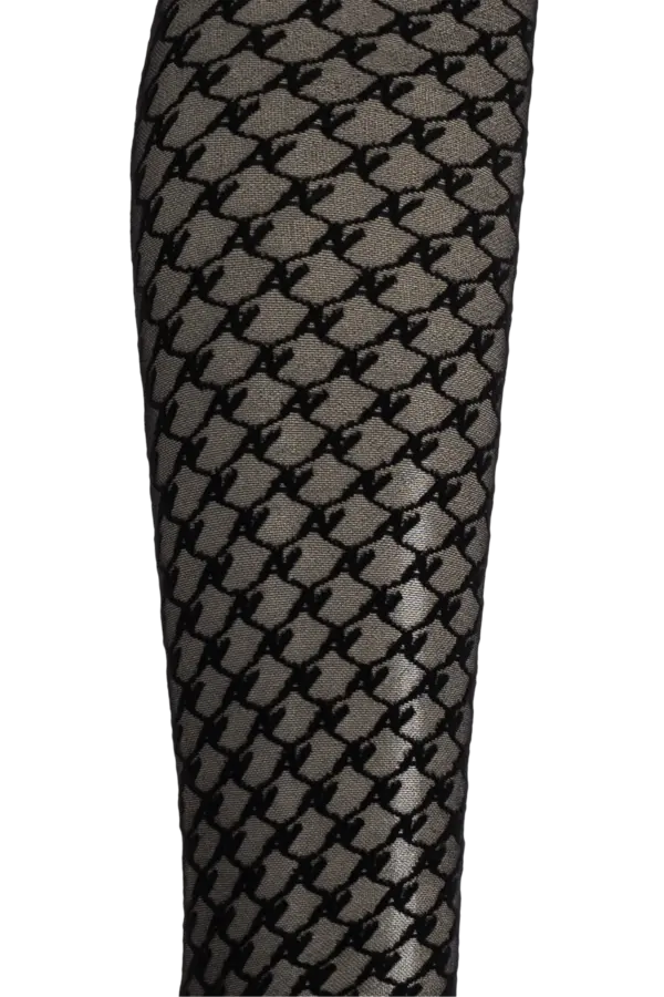 AVAVAV Logo Patterned Tights - Black