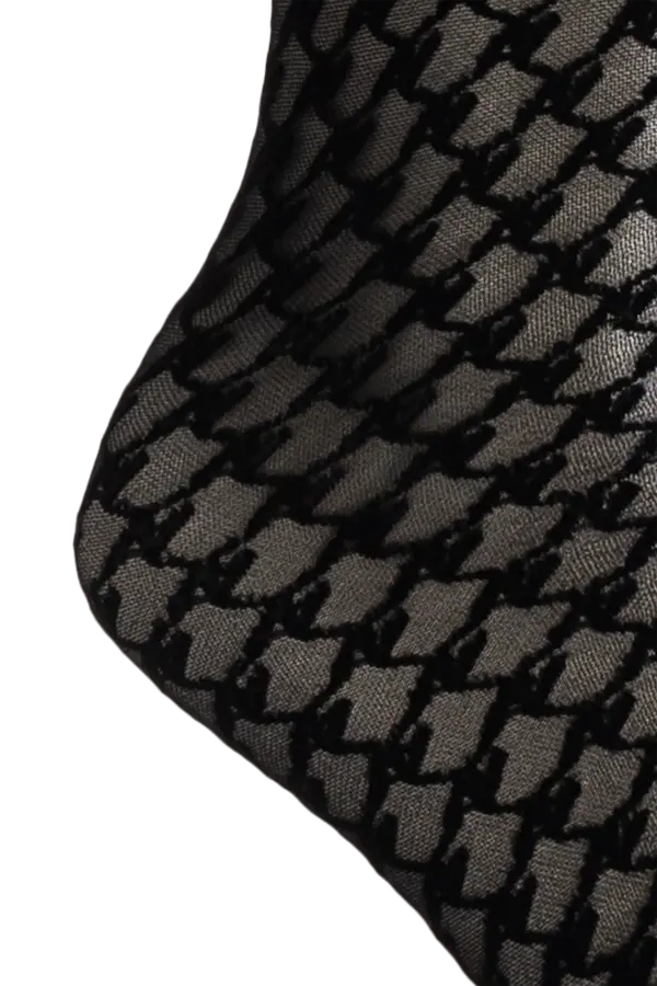 AVAVAV Logo Patterned Tights - Black