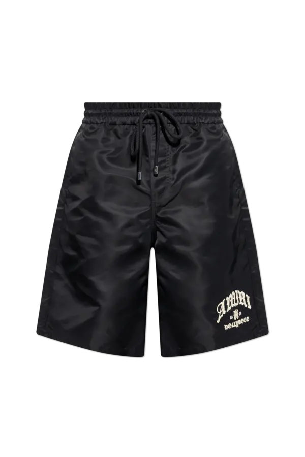 Amiri Logo Shorts - Black