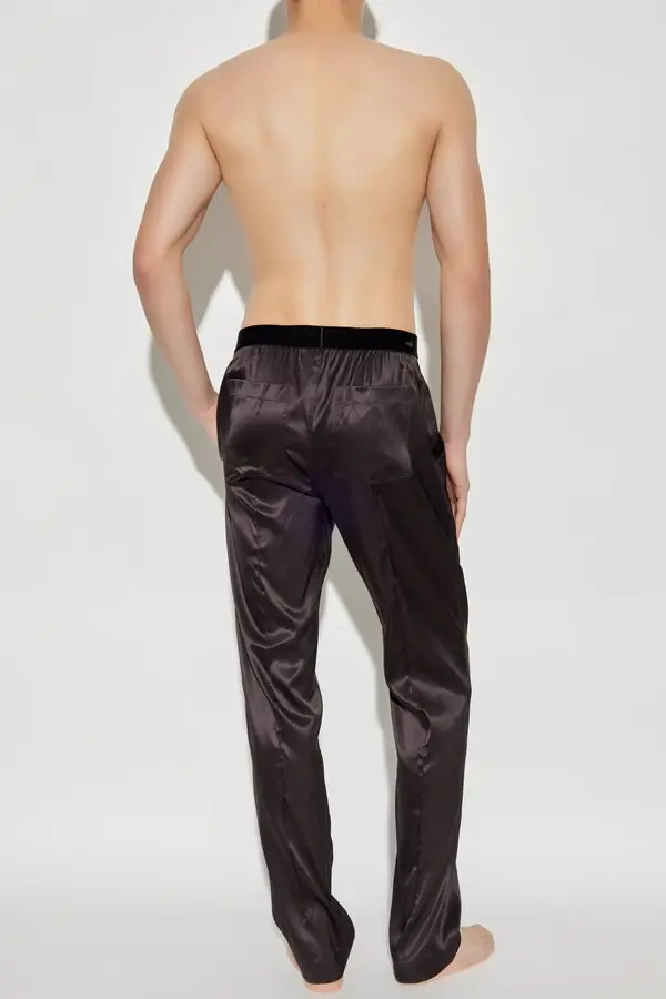 TOM FORD Silk Pajama Bottoms - Brown